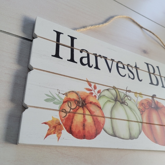 Wall Decor | Nwt Harvest Blessing Wall Hanging Sign Fall Decor | Poshmark